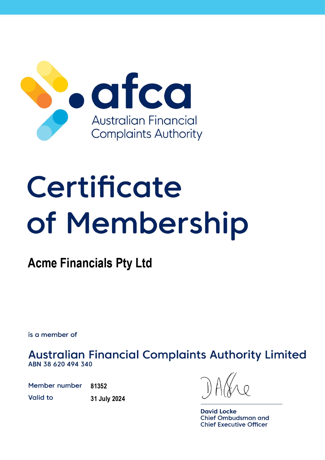 Home Loan services – Acme Financials